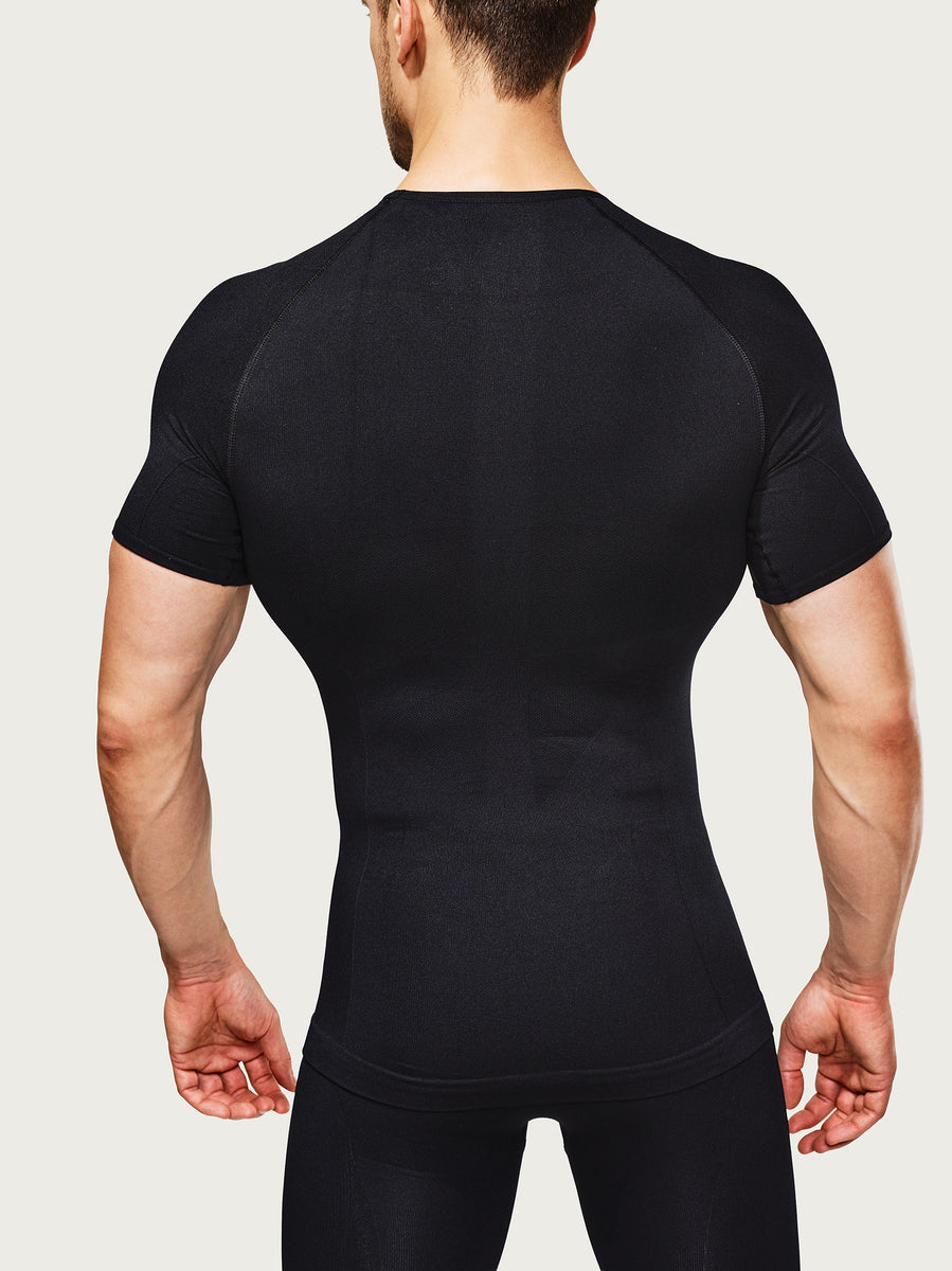 Deep V-Neck Compression Shirt, Funktionsshirt mit Shape-Effekt ...